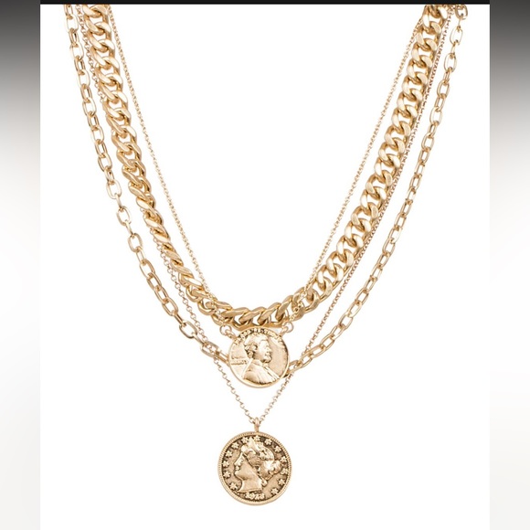 SAACHI | Jewelry | Nwt Sikka Chain Necklace Gold | Poshmark